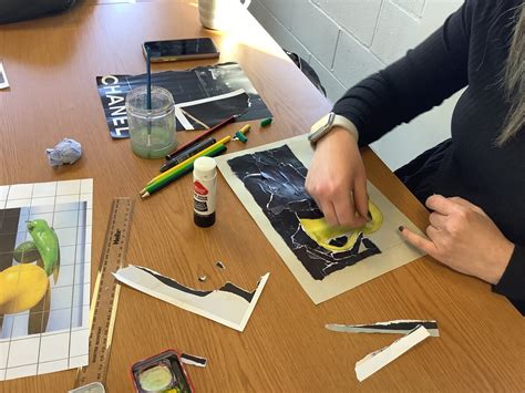 Adult Art Session Drawing Using The Grid Technique Delph Side