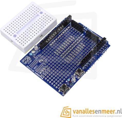 Prototype Shield Arduino Uno Met Mini Breadboard Bol Com