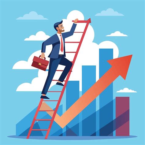 Passo Para O Crescimento Da Empresa Escada De Sucesso Progresso