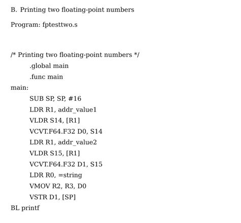 Please Write Show And Explain Code In Arm Assembly