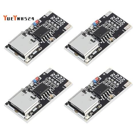 4PCS USB C PD Trigger Board Module PD QC Decoy Board Fast Charge USB Type C To 12VPower Delivery