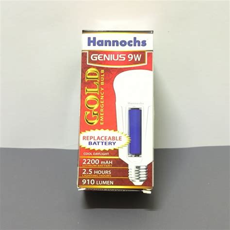 Jual Lampu Hannochs Led Ac Dc Genius Gold W Lampu Emergency Shopee