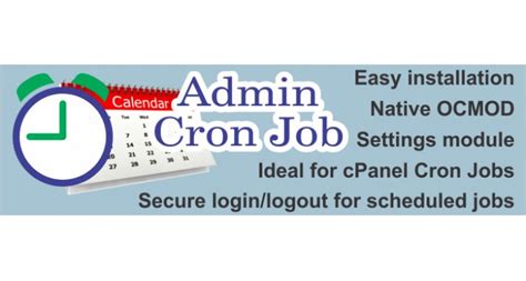 Opencart Admin Cron Job