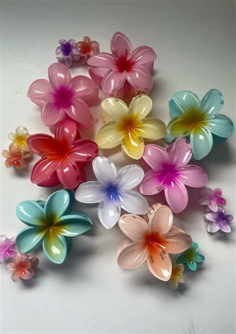Flower Claw Clips