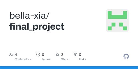 Github Bella Xiafinalproject