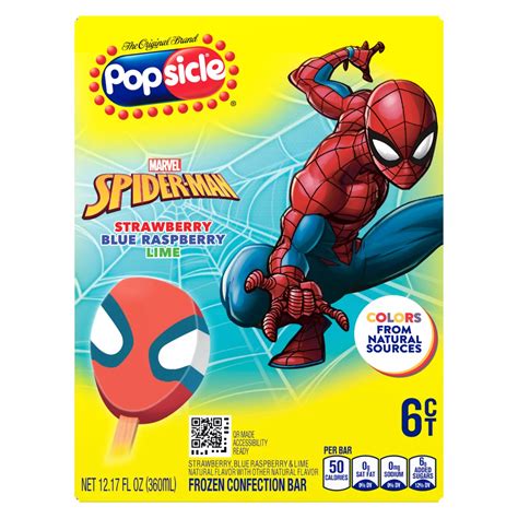 Popsicle Marvel Spider Man Bars Shop Bars And Pops At H E B
