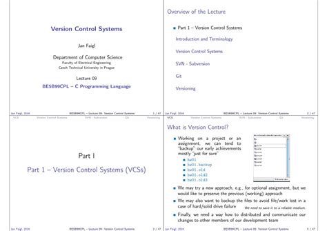 Pdf Version Control Systems Part 1 Version Control Systems · Part 1
