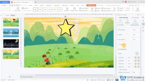 How To Set Shape Effect In Wps Presentation Wps Office Academy