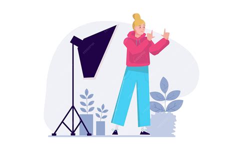 premium vector creative worker director concept with people scene in the flat cartoon design