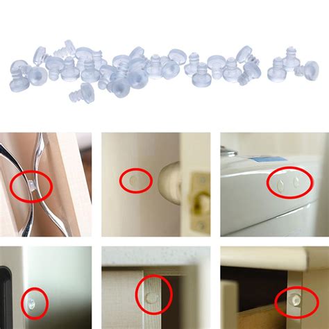 30 Rubber Drawer Cabinet Bumpers Glass Table Top E Vicedeal