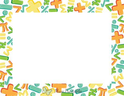 Math Border Template