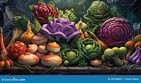 Illustration Various Types Of Vegetables Stock Illustration Illustration Of Outside