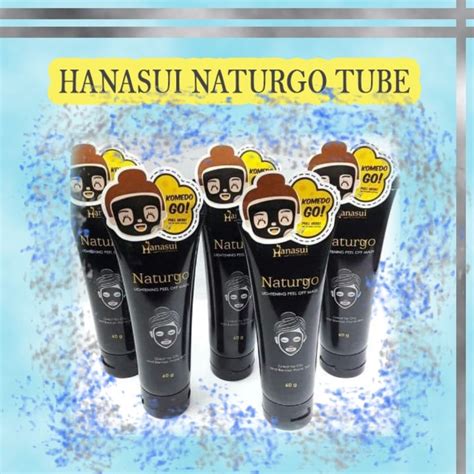 Jual Hanasui Naturgo Tube Lightening Peel Off Mask Shopee Indonesia
