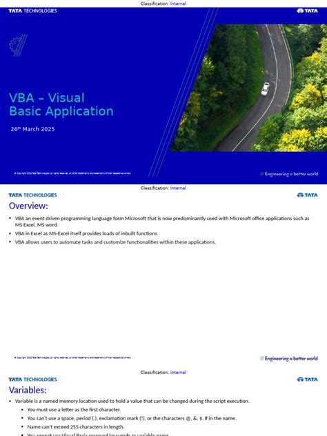Vba Visual Basic Application 26 March 2025 Pdf Visual Basic For
