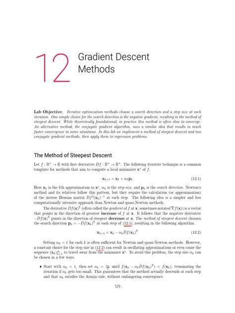 gradient descent pdf pdf mathematical concepts linear algebra