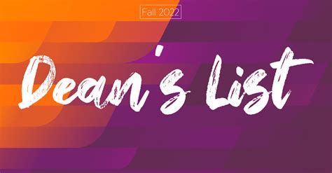 Dean S List Fall 2022 Post University