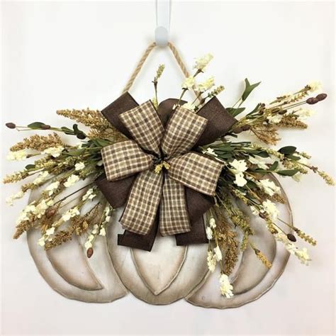 Wood Pumpkin Door Hanger For Fall Autumn Front Porch Décor Etsy