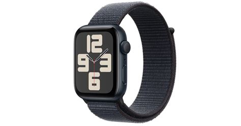 Buy Apple Watch Se Gps 44mm Midnight Aluminum Case With Ink Sport Loop