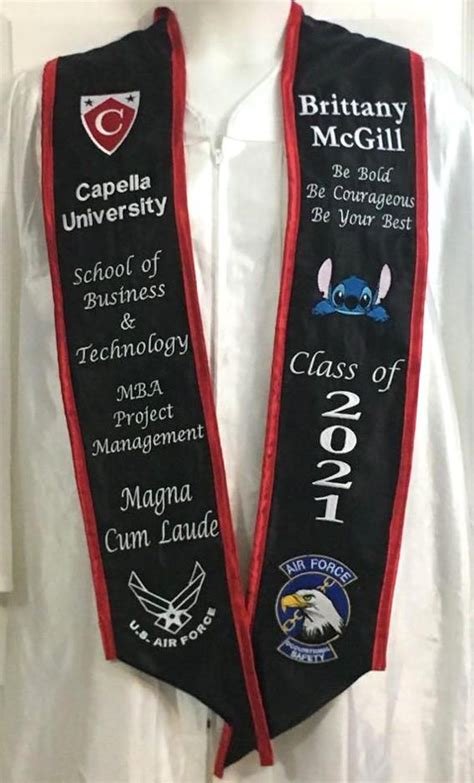 Graduation Stolecollege Graduation Stolepersonalized Stole High