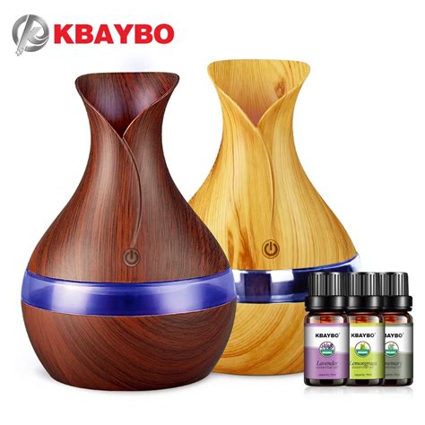 Kbaybo Usb Air Humidifier Oil Diffuser With Lemon And Lavender Essential Oils Ml Strong