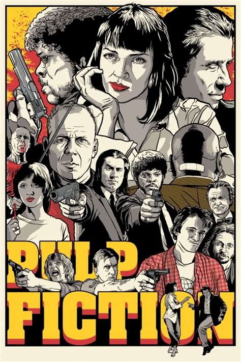 20 Increíbles Ilustraciones De Pulp Fiction En Su Vigésimo Aniversario