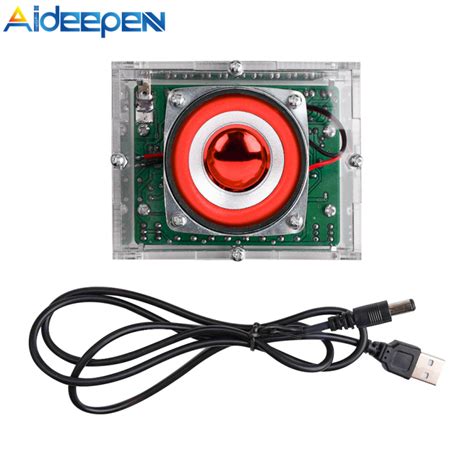 Aideepen ชุดวิทยุดิจิตอล Fm Diy แบบบัดกรีโครงการ87 108mhz ชุด Diy โมดูลวิทยุ Fm สำหรับการบัดกรี