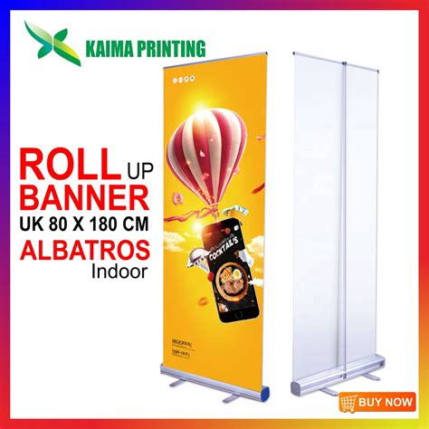 Jual Cetak Roll Up Banner Print Albatros Ukuran 60x160 Shopee Indonesia
