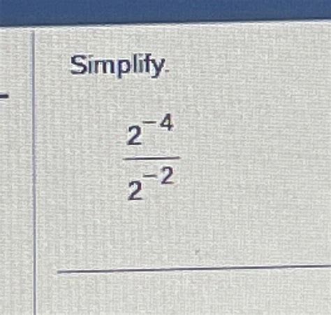 Solved Simplify2 42 2 Chegg Com