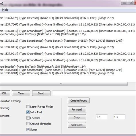 Gui Of The Robot Controller Iv Preliminar Experiments Download Scientific Diagram