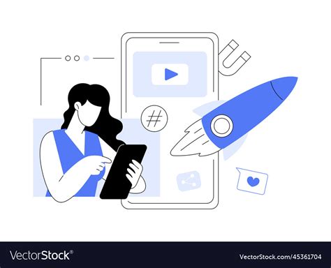 Viral Content Abstract Concept Royalty Free Vector Image