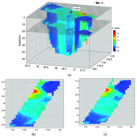 Three Dimensional B Value Spatiotemporal Scan From 1970 To 2019 A