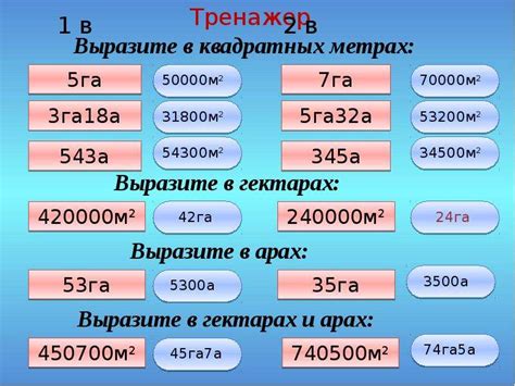 Единицы измерения площадей презентация доклад проект скачать