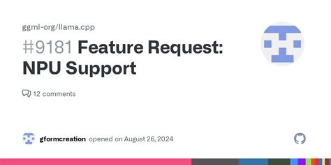 feature request npu support · issue 9181 · ggml org llama cpp · github