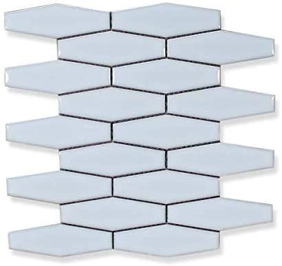 10 X 3 Sample Swatch Of Atlanta Elongated 3D Hexagon Mosaic Tiles