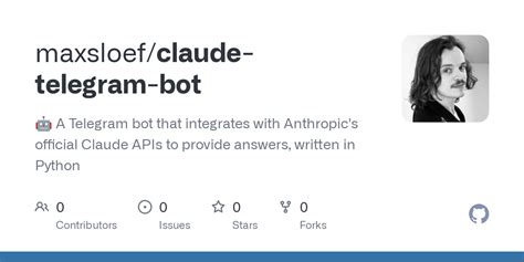 github mloef claude telegram bot 🤖 a telegram bot that integrates
