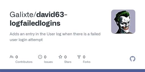 Github Galixtedavid63 Logfailedlogins Adds An Entry In The User Log When There Is A Failed