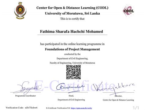 fathima sharafa on linkedin projectmanagement
