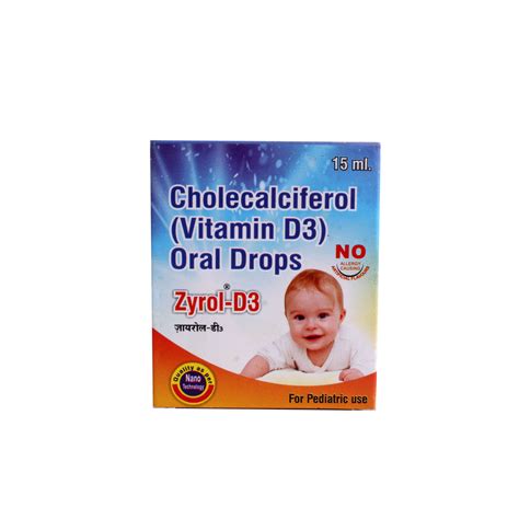 Zyrol D3 800IU Oral Drop 15 Ml Price Uses Side Effects Composition