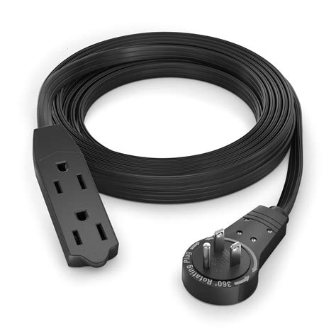 Maximm Cable 360 Rotating Plug Extension Cord Cord Length 10 Ft Cable Gauge 16 3 Amps 13
