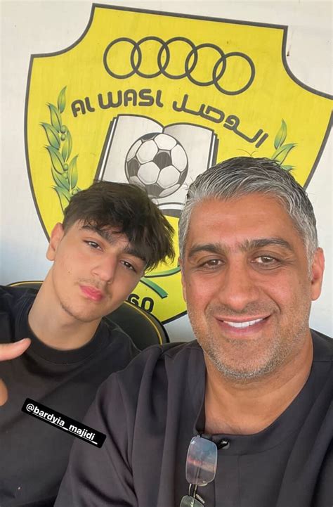 عکس‌ پسر فرهاد مجیدی و عمویش تماشاگر شکست اتحاد کلباء