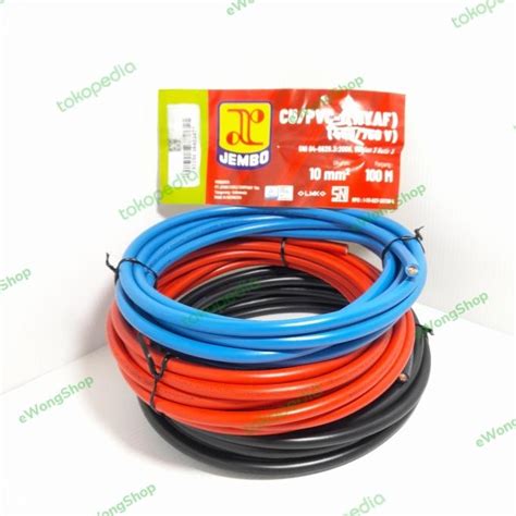 Jual Kabel Serabut 10Mm Nyaf Merk Jembo Dijual Per Meter Shopee Indonesia