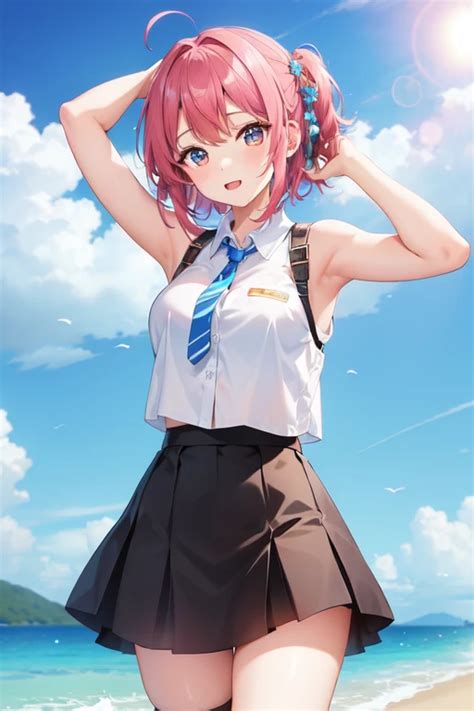 Holara 美少女 手を頭の後ろで組む イラスト・二次元 【無料】 Ai画像・動画・イラストの呪文生成ツール プロンプト一覧