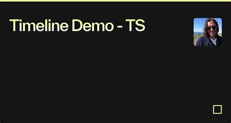Timeline Demo Ts Codesandbox
