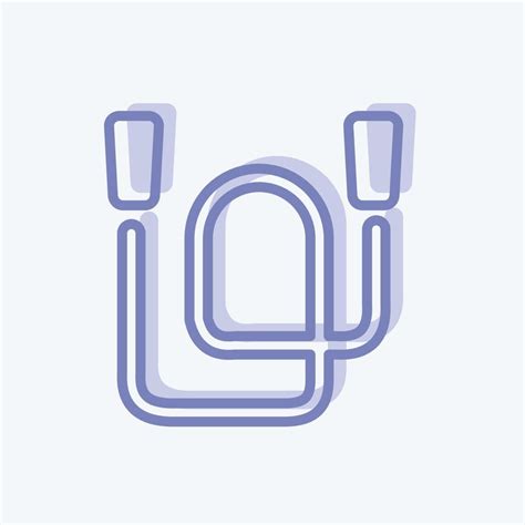 Icon Jump Ropes Suitable For Healthy Symbol Two Tone Style Simple Design Editable Design