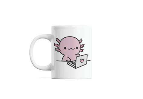 Taza Ajolote Trabajando Xo The Monster Ajolotito Mx