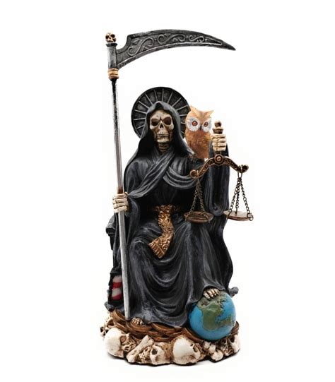 Rustix Santa Muerte Statue La Santa Muerte Figurine Saint Of Holy