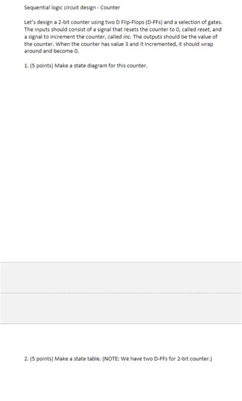 Sequential Logic Circuit Design Counter Studyx