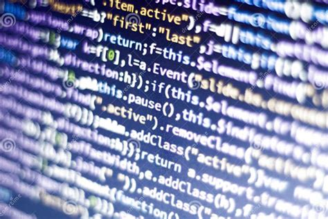 Javascript Code Computer Programming Source Code Abstract Screen Of