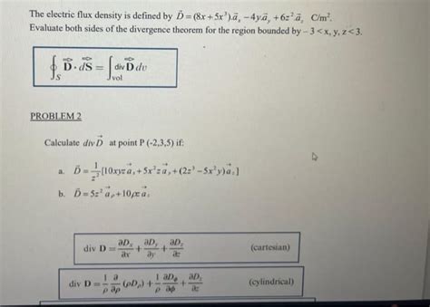 solved the electric flux density is defined by