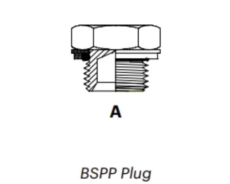 Pp Bspp Plug Mj Hydraulic Pty Ltd